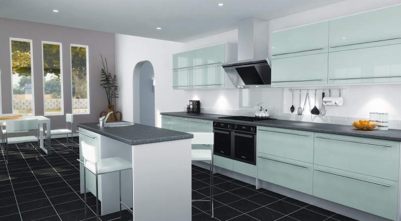 Ellis Furniture launches the Inspire Gloss Azure kitchen - The KBzine