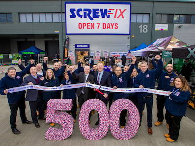 Screwfix celebrates opening 500th store - The KBzine