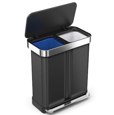 Back to black with the beautiful, new Simplehuman recycling bin - The ...